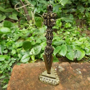 MC2913 Old Tantrik, Tibetan Copper Prong Dorji, Nepal Copper Vajra ...