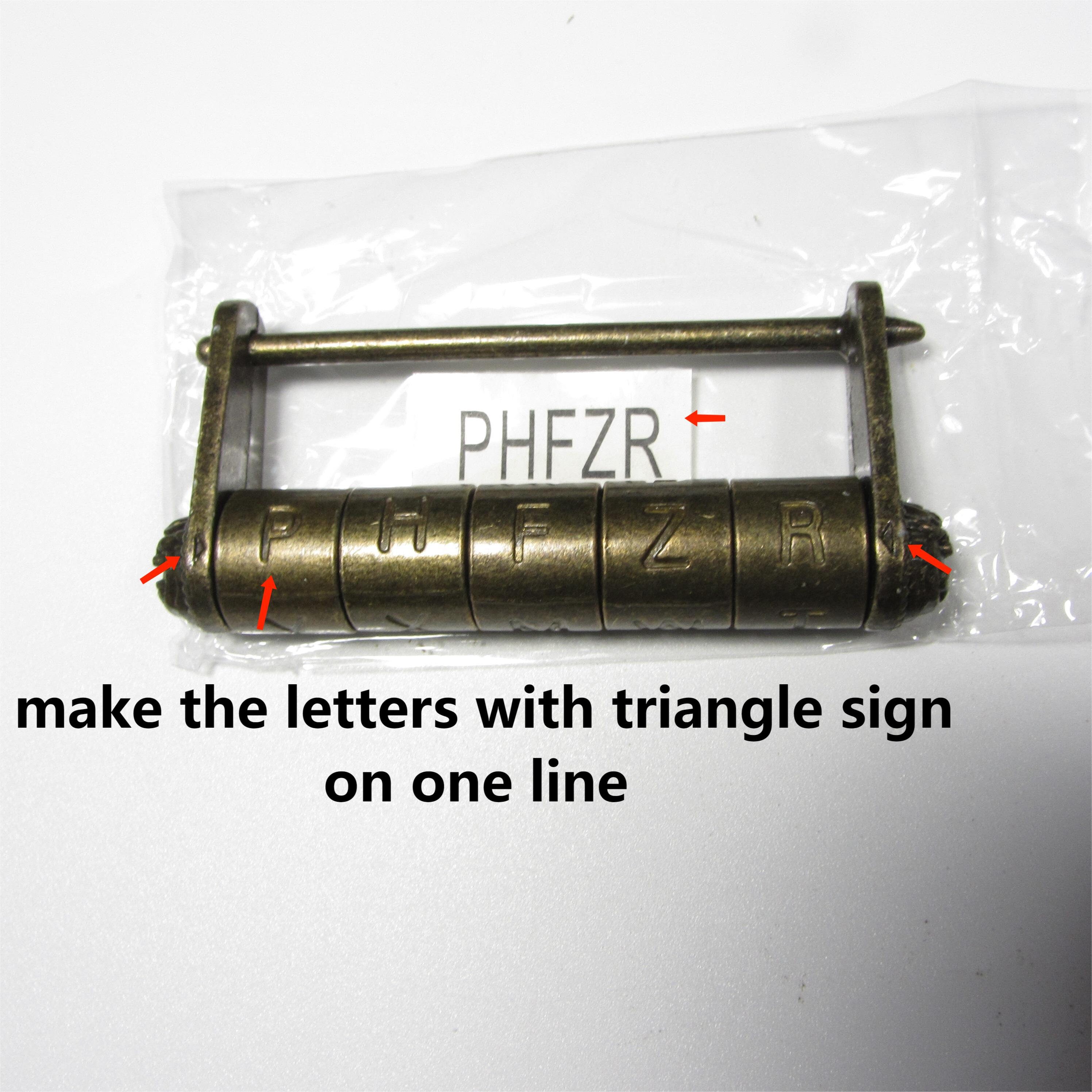 Da Vinci Code Lock Bronze/brass Hand Carved Solid Figure - Etsy UK