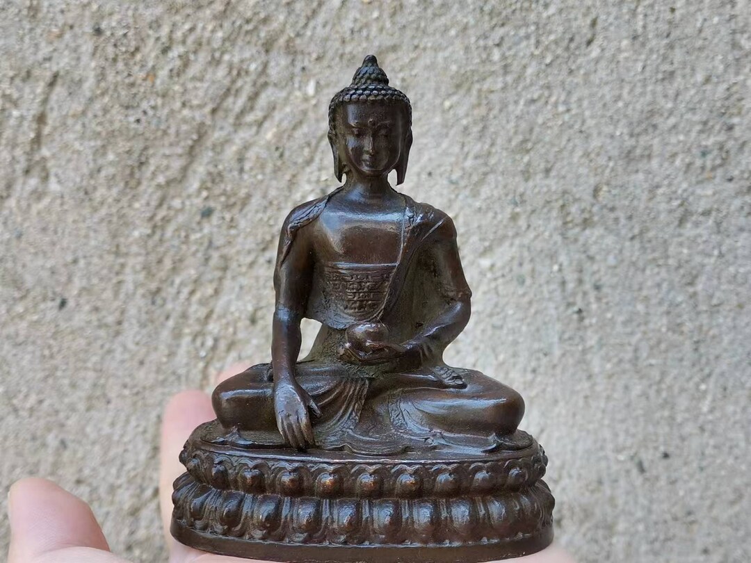 Tibet Buddha Statue, Copper Budha Idol Shakyamuni Fengshui Zen Buddhism ...