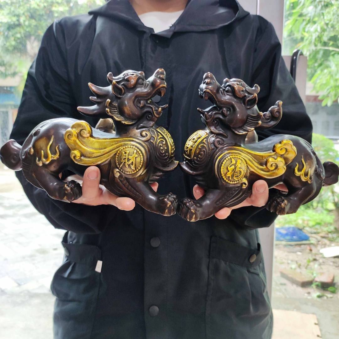Exquisite Dragon Pixiu Beast Statue, Home Feng Shui Blessing Fortune ...