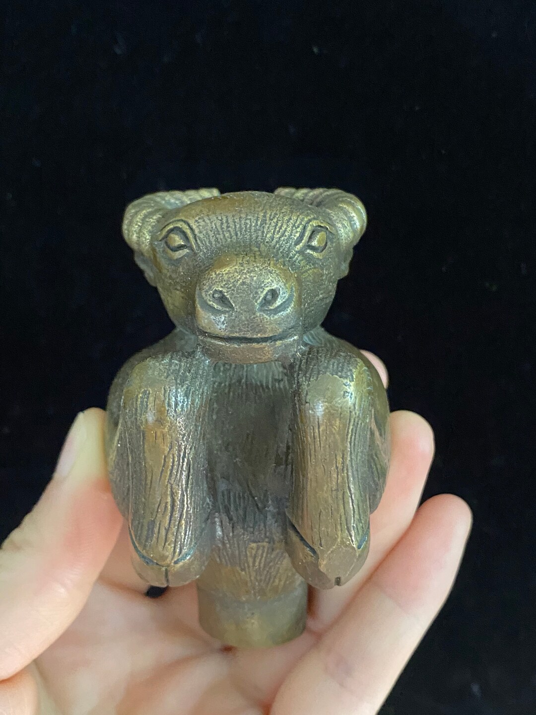Vintage Bull Cane Walking Stick Head,bronze/brass Hand Carved Solid ...