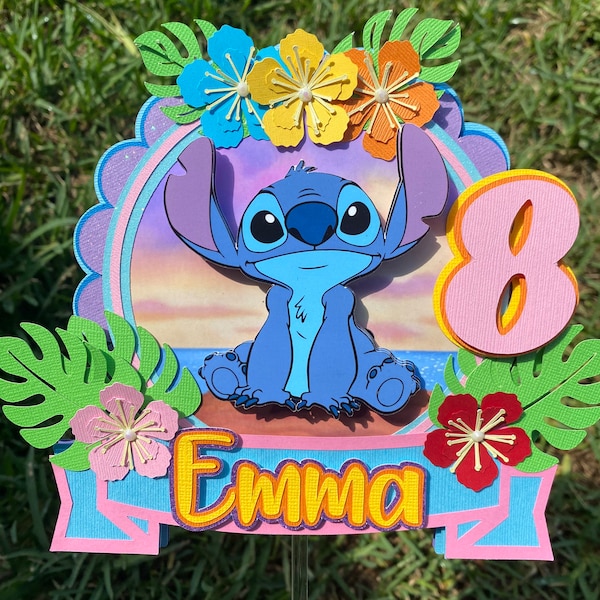 Lilo and Stitch Cake Topper Shaker - Etsy
