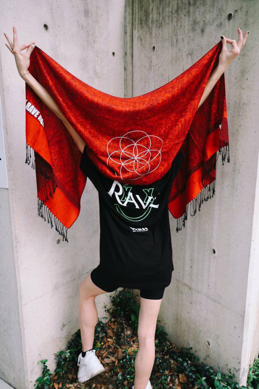 Circle of Life Pashmina - Festival Rave Scarf Wook Hippy Pash Unisex ...