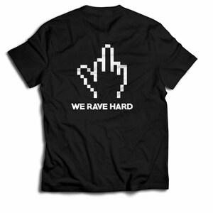 Middle Finger Rave T-shirt - Music Festival T-shirt, Rave Shirt for Men ...