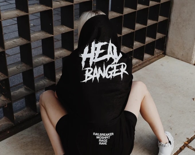 HEADBANGER PASHMINA - Festival Rave Scarf Wook Hippy Pash Unisex Colors ...