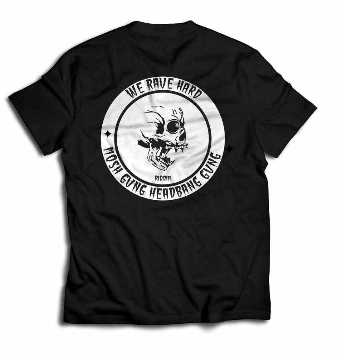 Skull Gang Rave T-shirt - Music Festival T-shirt, Rave Shirt for Men ...