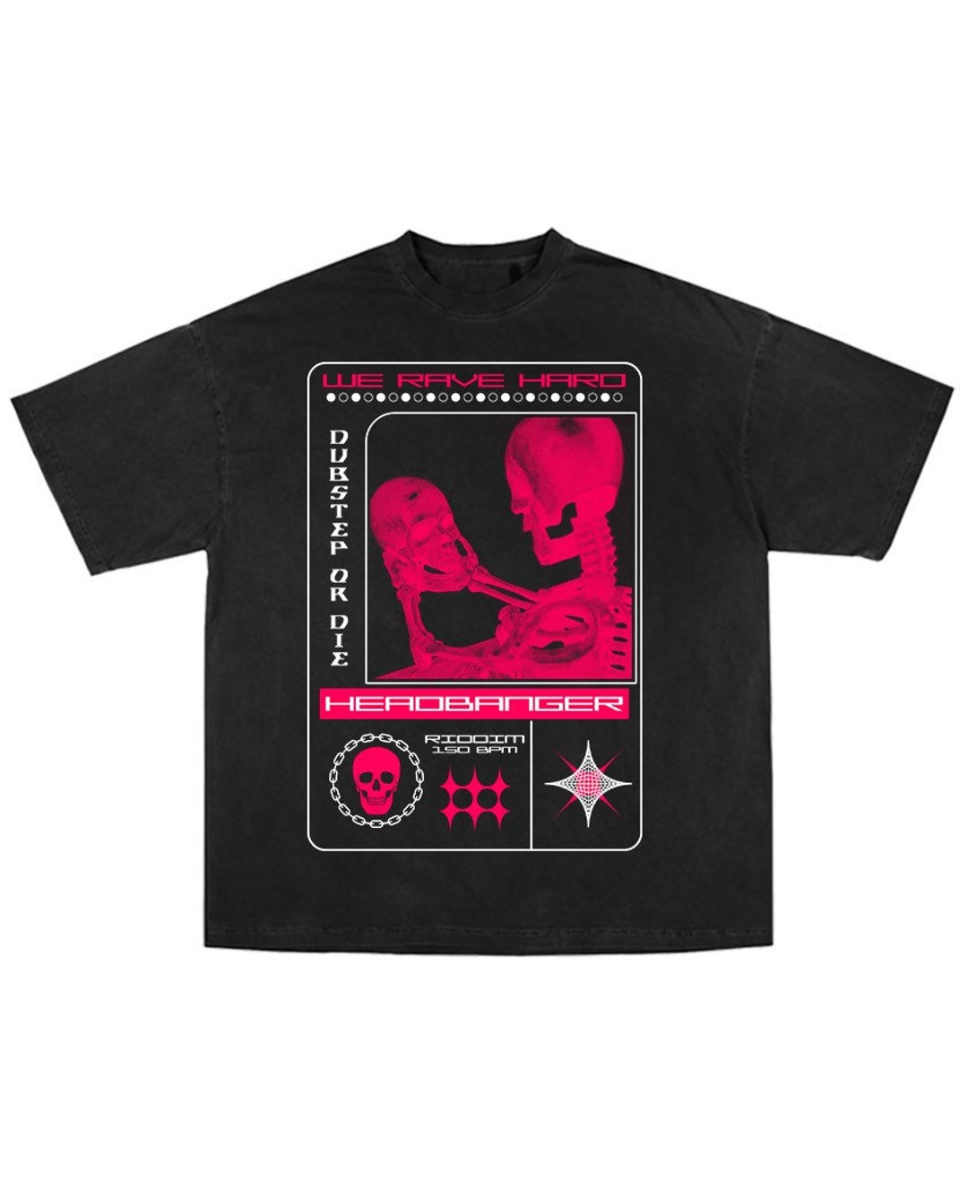 Head Banger Rave T Shirt - Rave T-shirt, Music Festival T-shirt, Rave ...