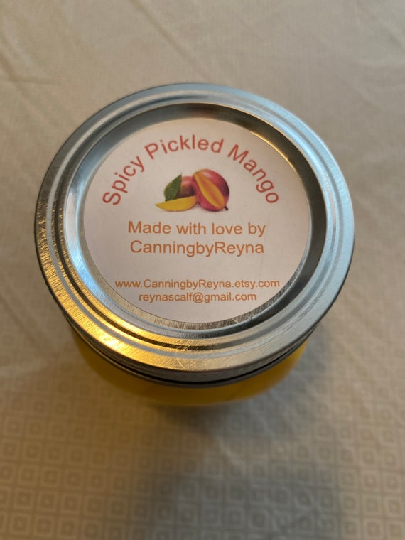 Spicy Pickled Mango Homemade Made With Fresh Mango - Etsy