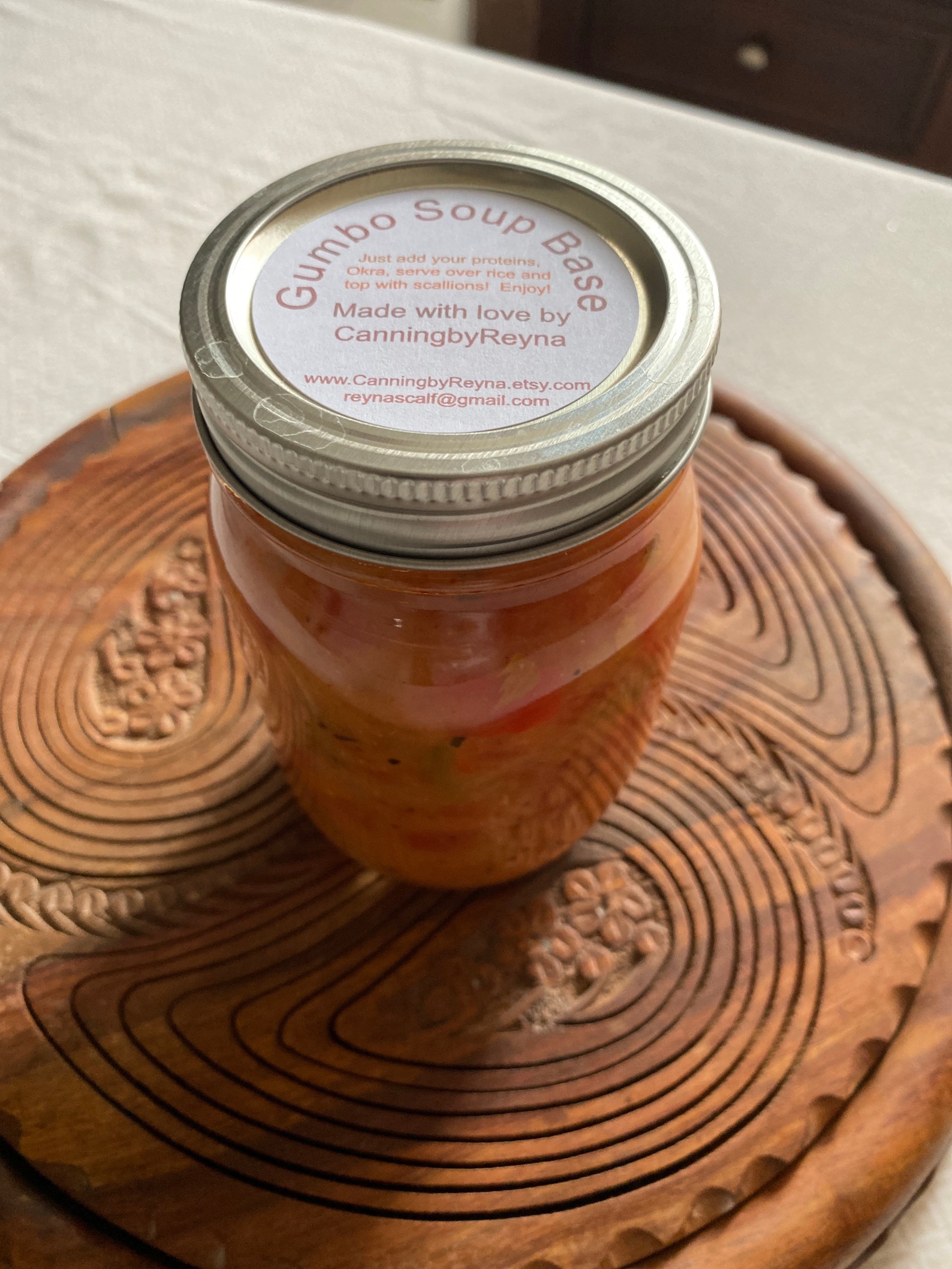 Gumbo Soup Base Homemade Just Add Your Shredded Cooked | Etsy