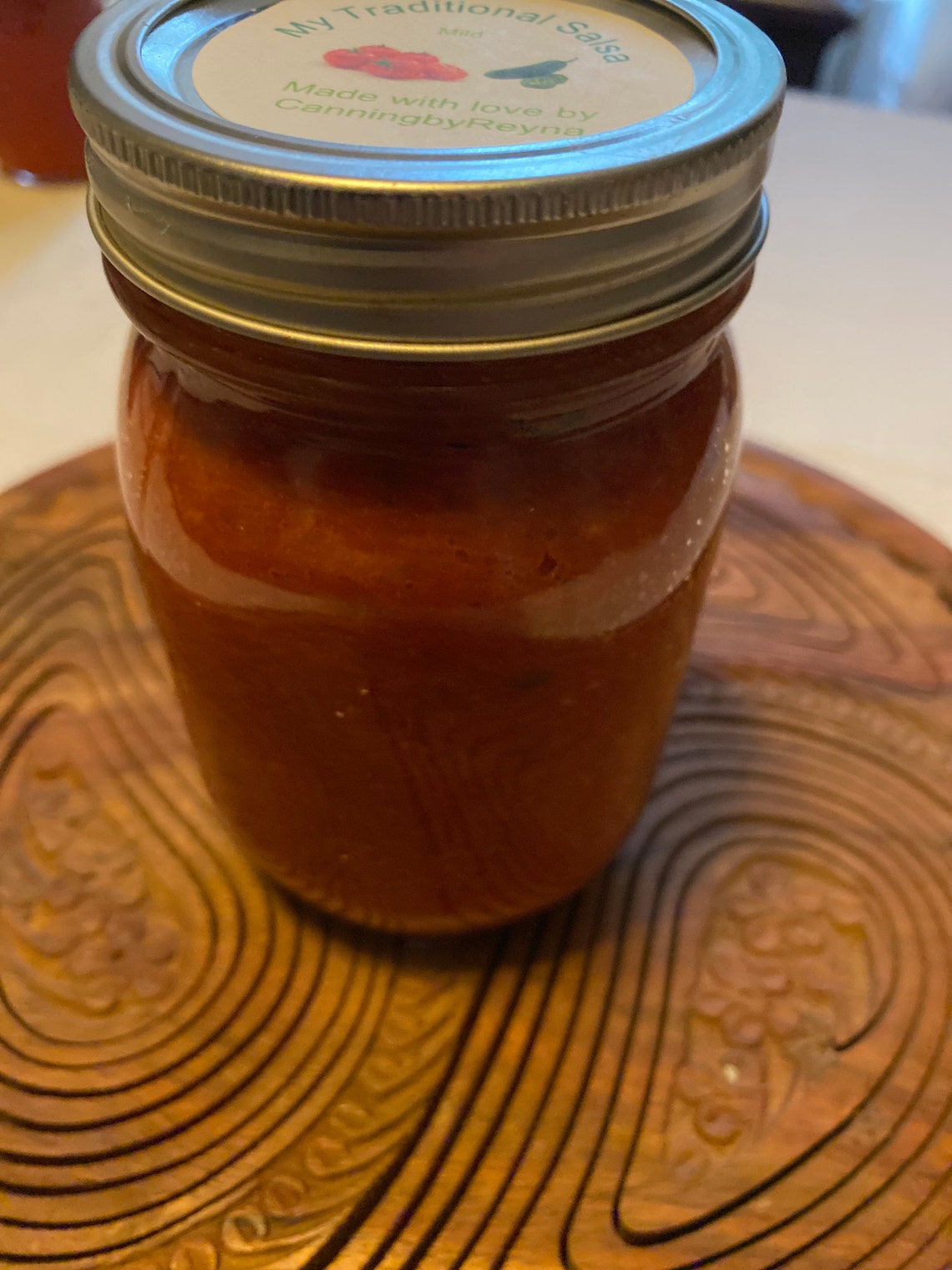 My Traditional Salsa Homemade Mild-medium Heat Goes Great - Etsy