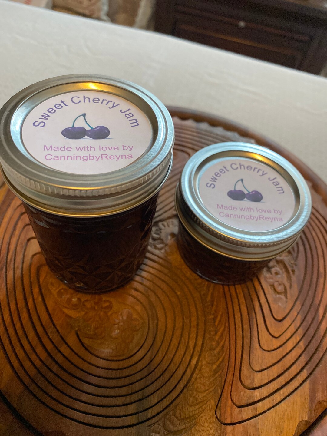 Sweet Cherry Jam - Homemade! Made With Fresh Organic Cherries - Great ...
