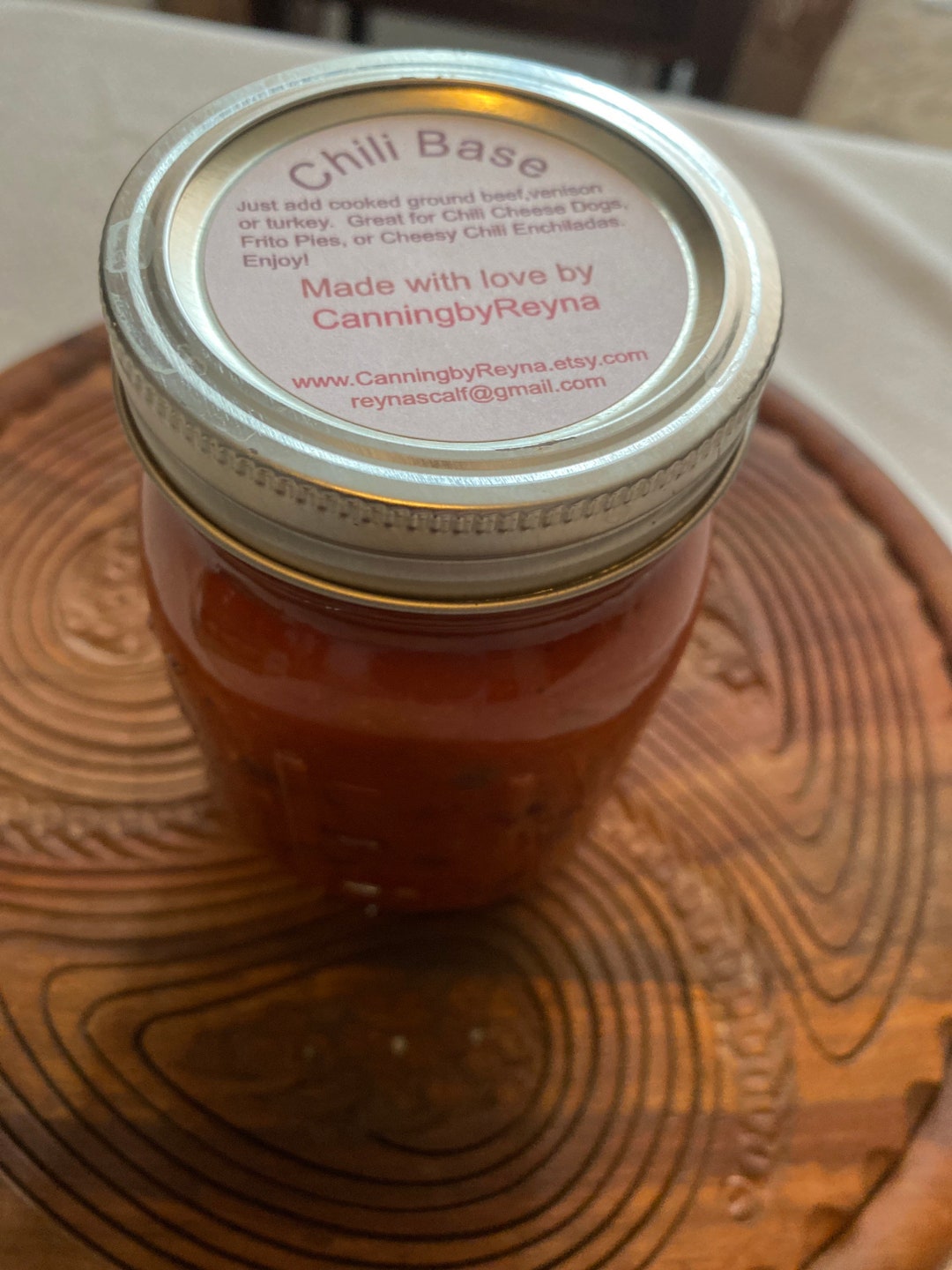 Chili Base - Homemade! With or Without Beans. Just Add Your Cooked ...