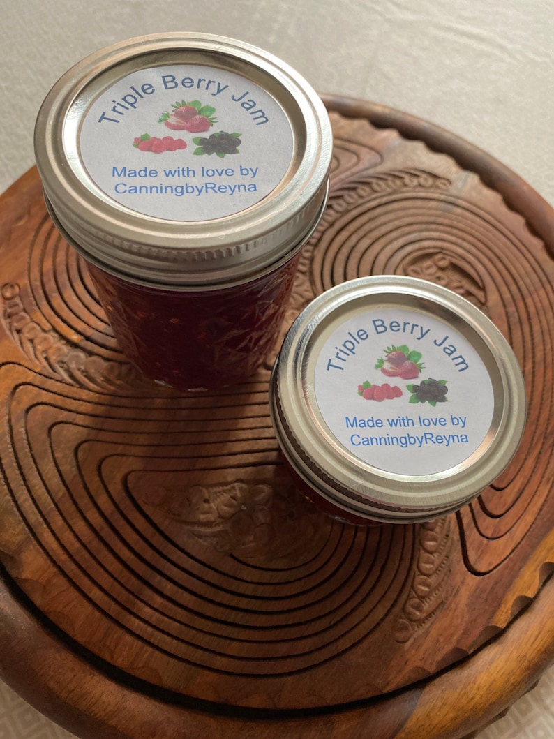 Triple Berry Jam Homemade Made With Fresh Berries Great - Etsy
