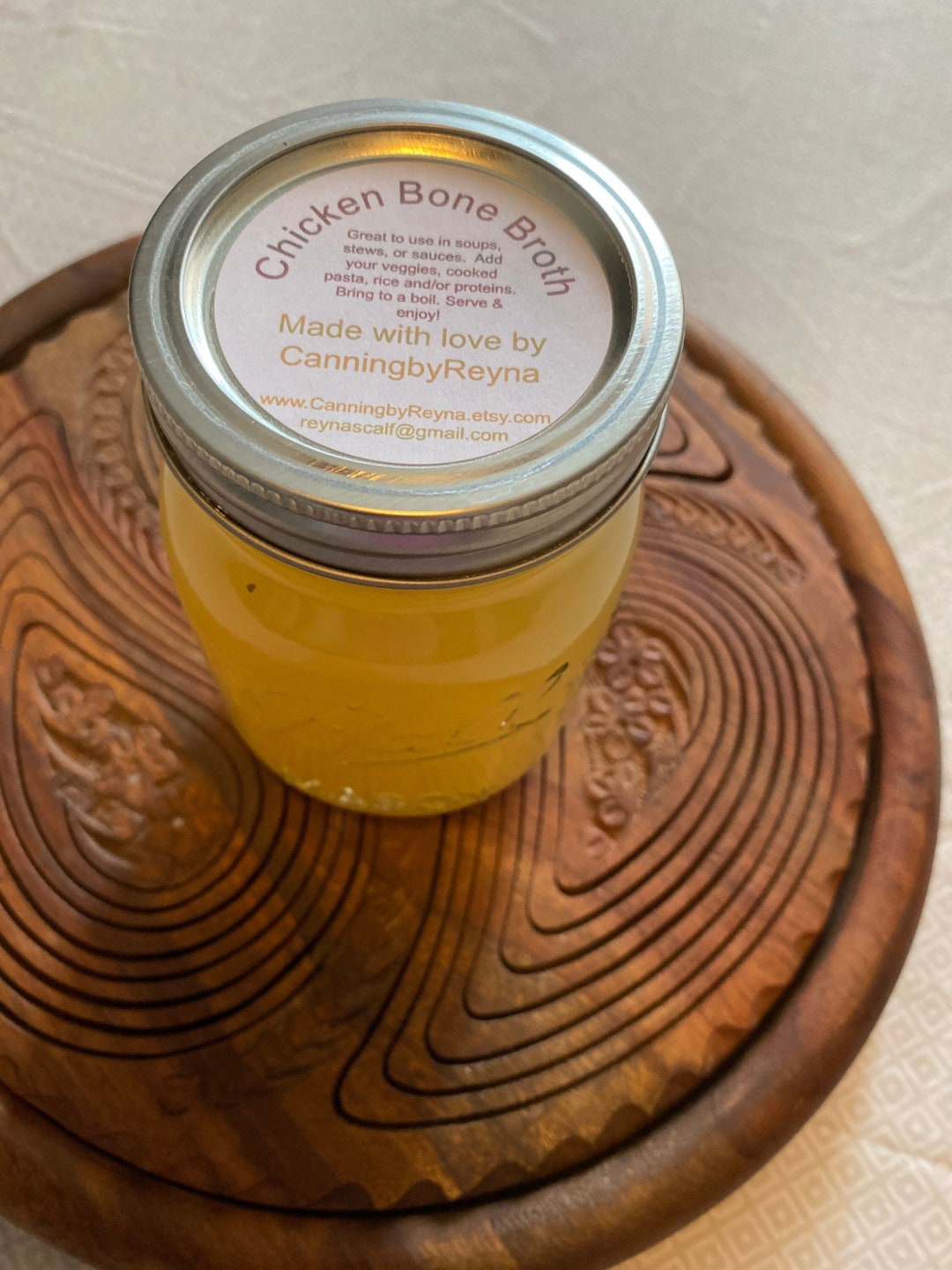 Bundle of 6 (16oz) Chicken Bone Broth Homemade! Great for Soups, Ramen ...