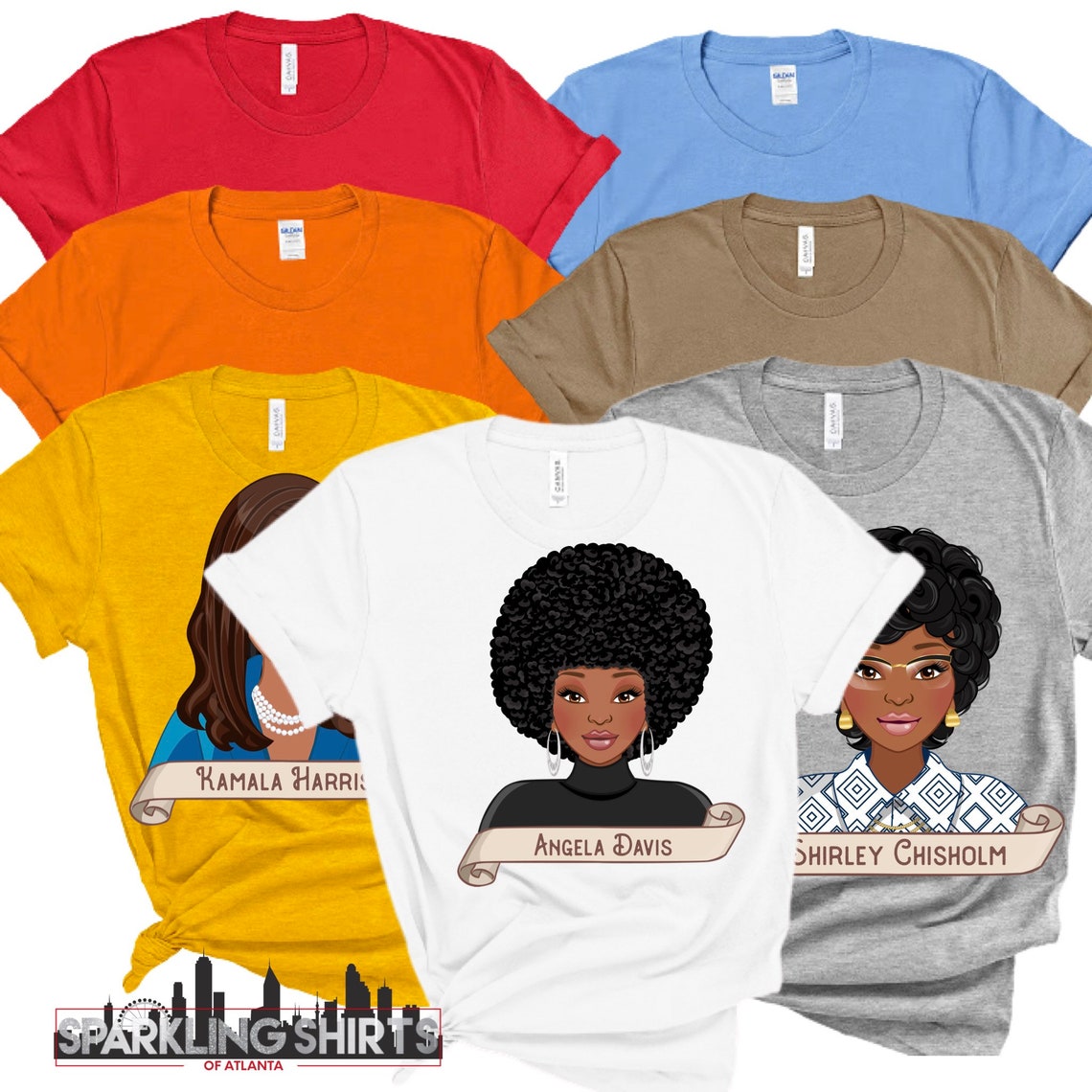 Black History T-shirts| Adult T-shirt| Black Women in History| Activist ...