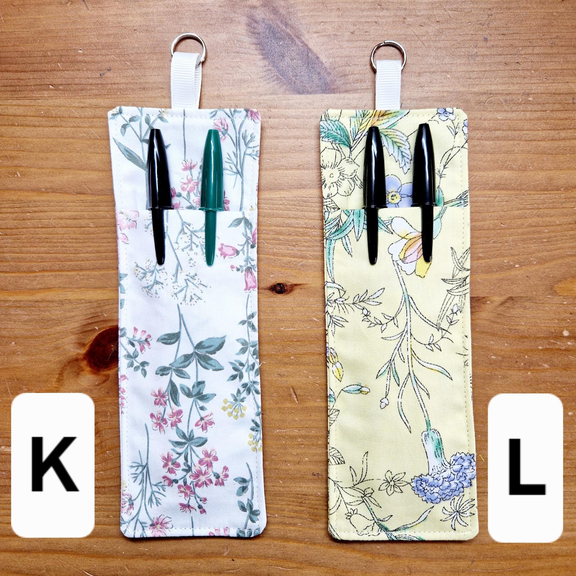 Handmade Fabric Pen Holder for Lanyard or Badge for Teacher / Office ...