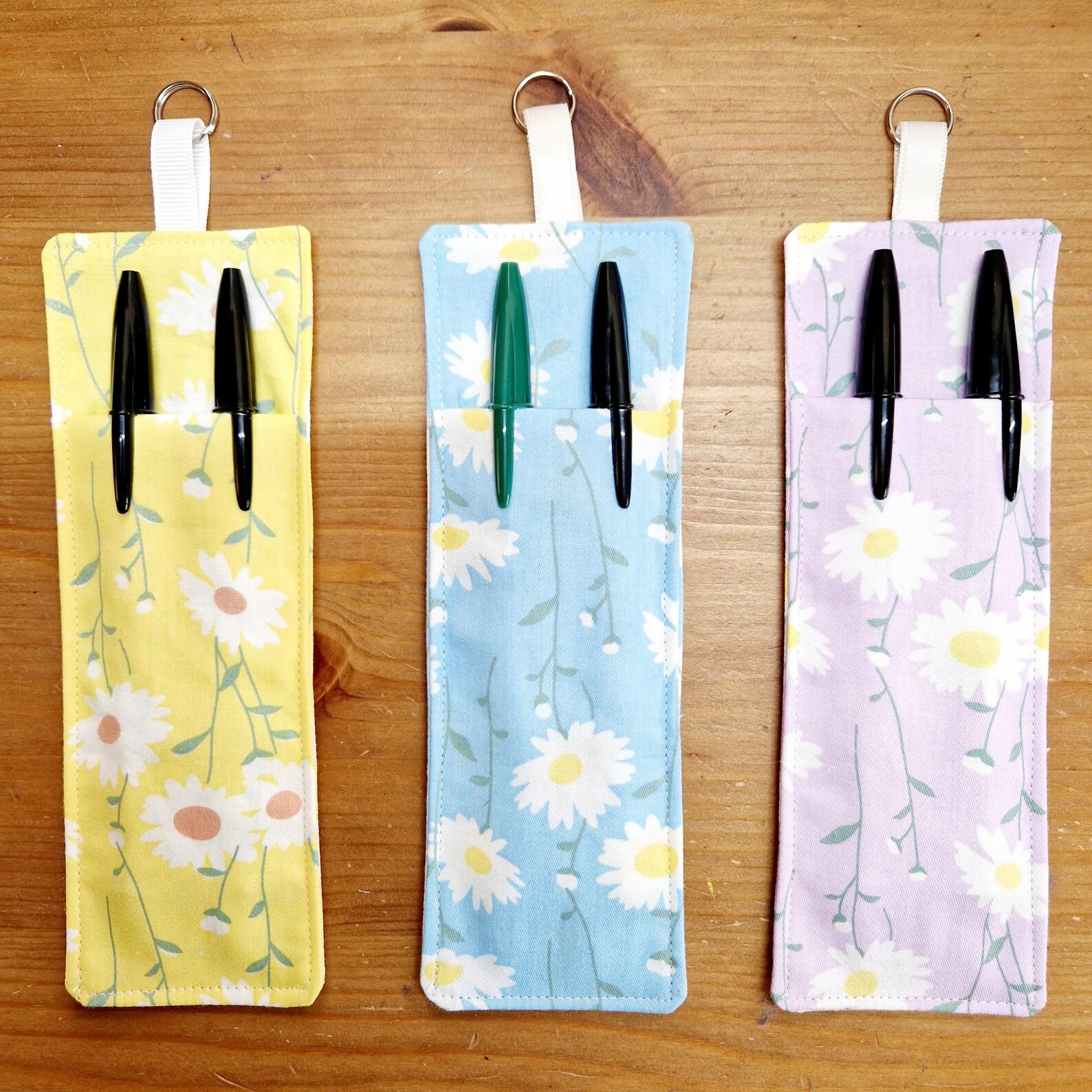 Handmade Fabric Pen Holder for Lanyard or Badge for Teacher / Office ...