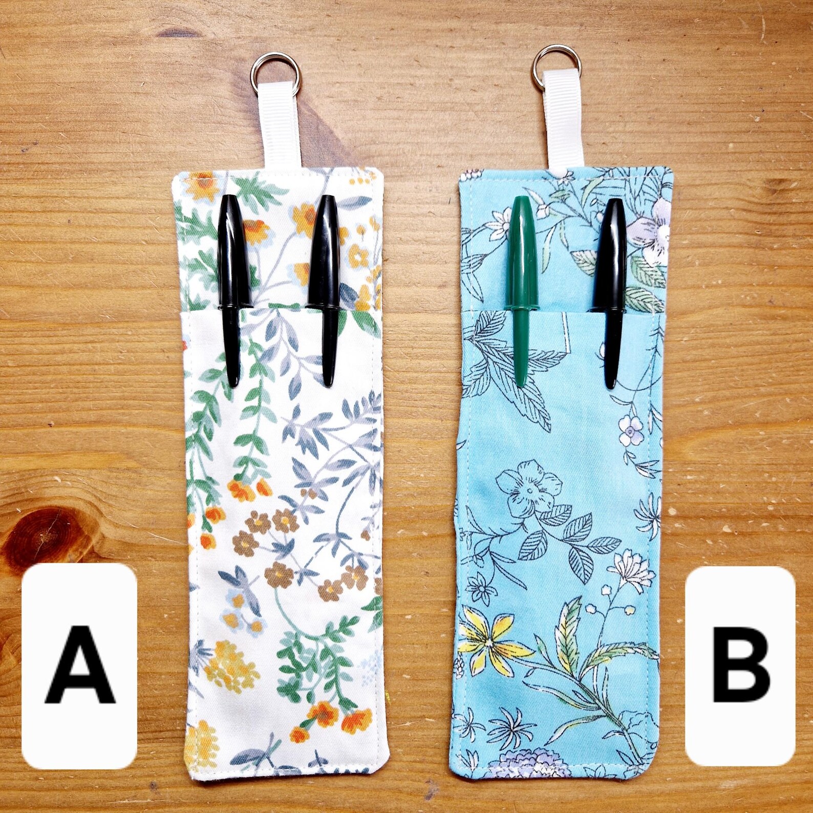 Handmade Fabric Pen Holder for Lanyard or Badge for Teacher / Office ...