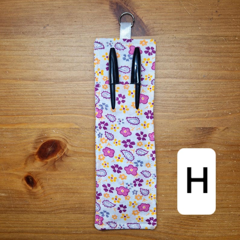 Handmade Fabric Pen Holder for Lanyard or Badge for Teacher / Office ...