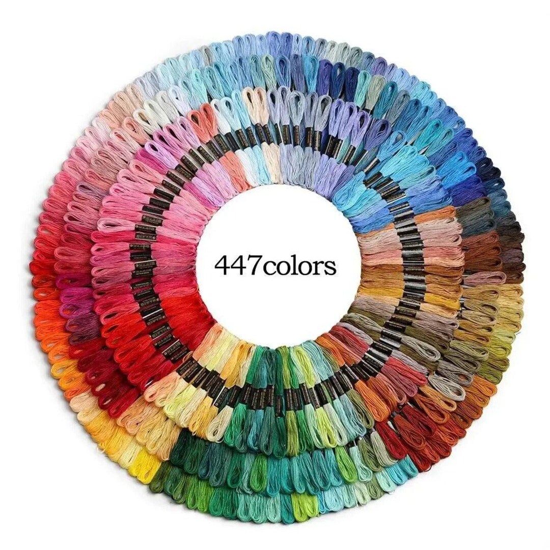 Polycotton Embroidery Threads CXC & DMC Compatible 447 Colours 24-50 ...