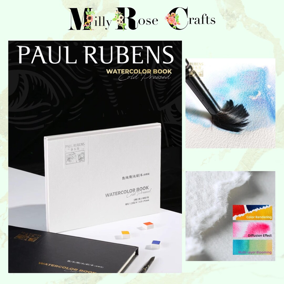 Paul Rubens Watercolour Painting Book High Absorption Cold Pressed ...