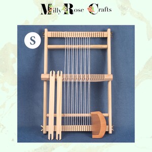 Wooden Weaving Loom Artisan Craft Kit Beginner Handcrafted Weaving Loom for Creative Textured ...