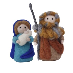 Felted Nativity Set Needle Felting Kit, Christmas Needle Felting Kit ...