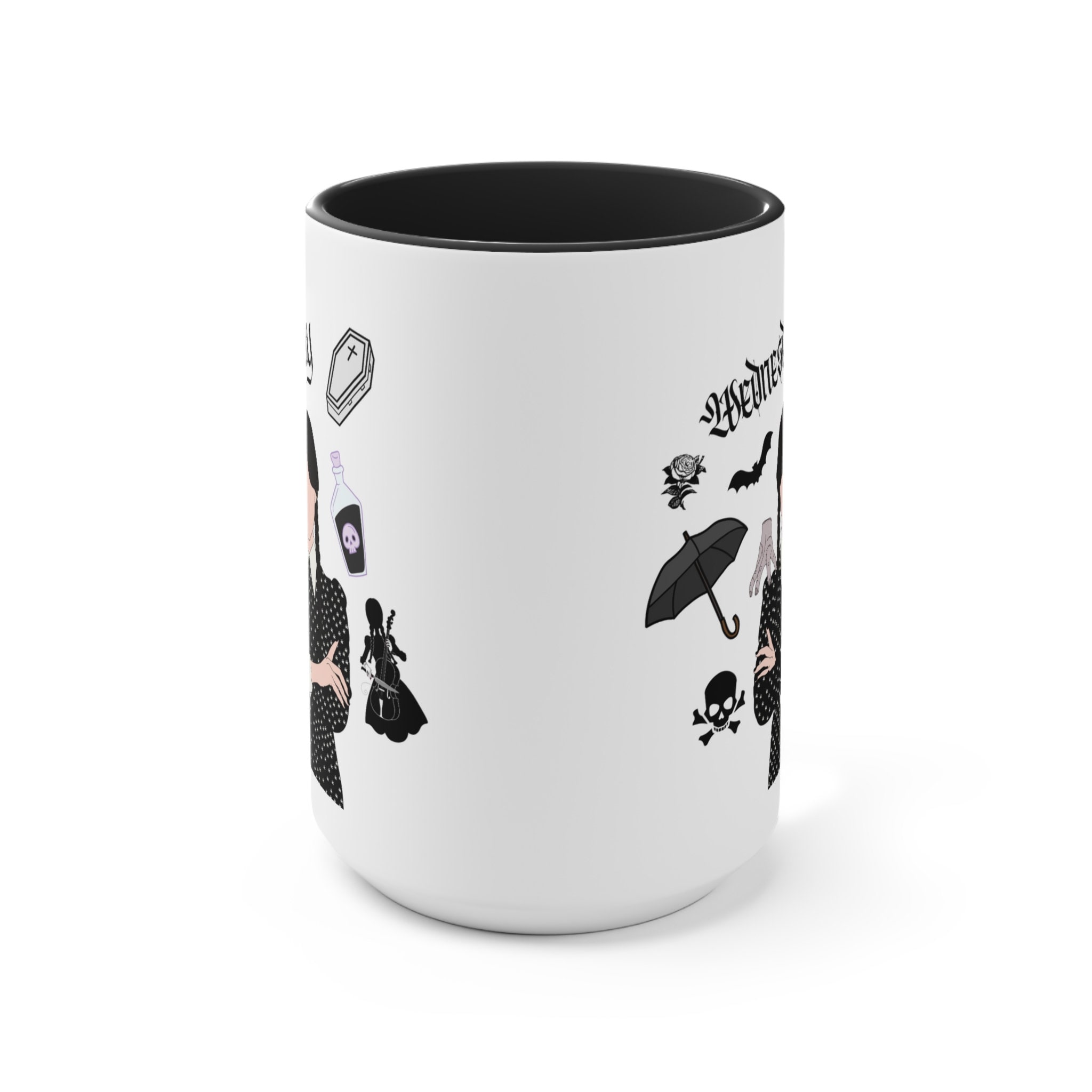 Wednesday Addams Mug, Wednesday Addams, The Addams Family Designed ...