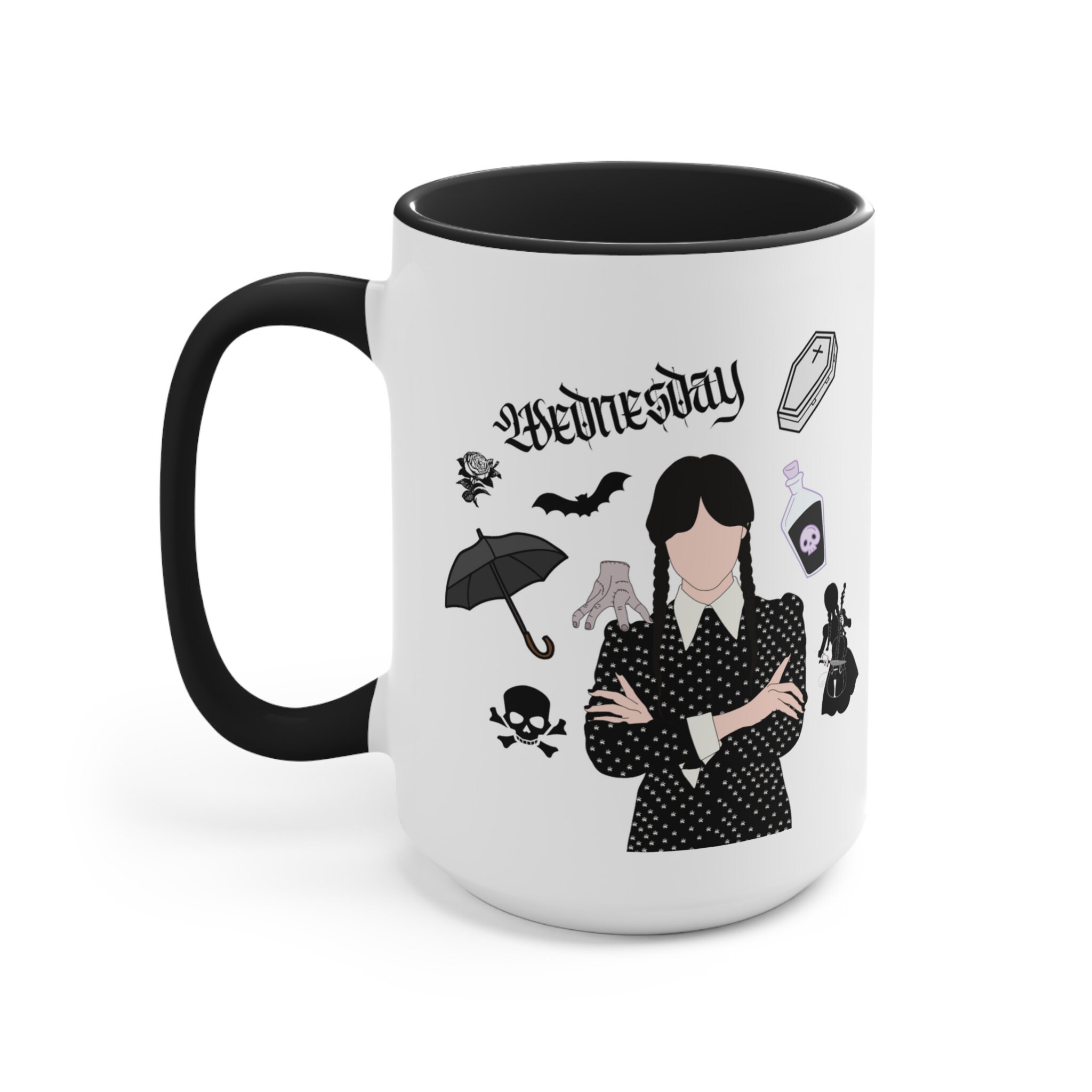 Wednesday Addams Mug, Wednesday Addams, The Addams Family Designed ...