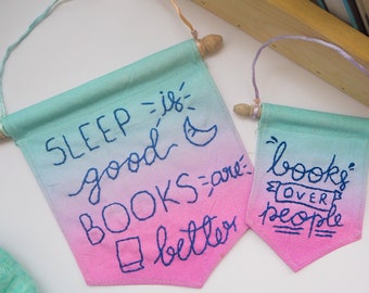 Bookish Banner - Etsy