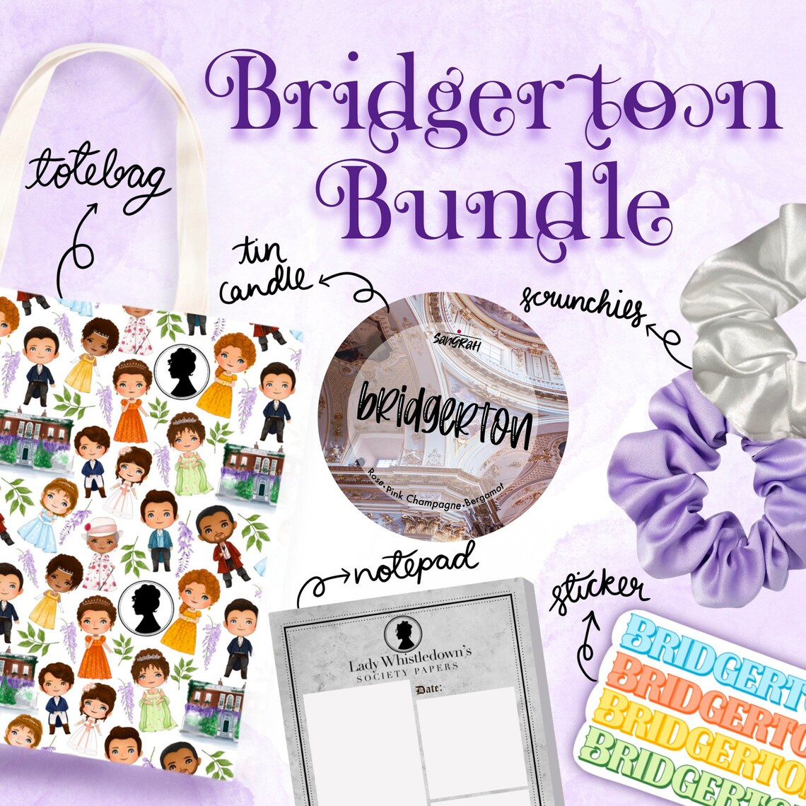 Bridgerton Merch Bundle | Bridgerton Candle | Bridgerton Gift | Mother ...