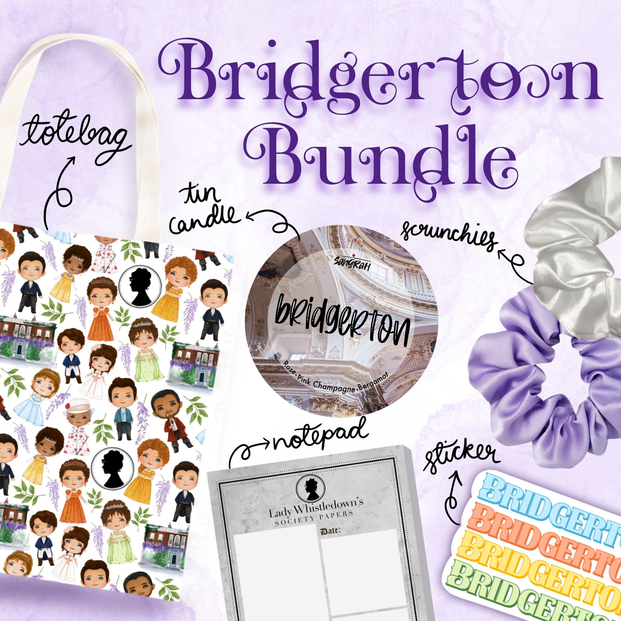 Bridgerton Merch Bundle | Bridgerton Candle | Bridgerton Gift | Mother ...