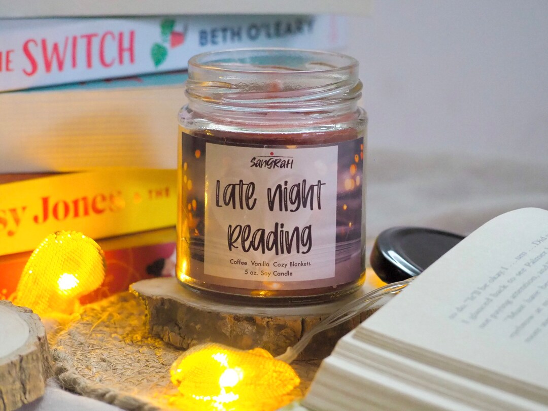 Late Night Reading Candle | Bookish Soy Wax Candle | Bookish Mother's ...