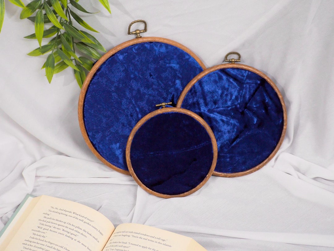 Royal Blue Velvet Enamel Pin Hoop | Enamel Pin Display | Enamel Pin ...