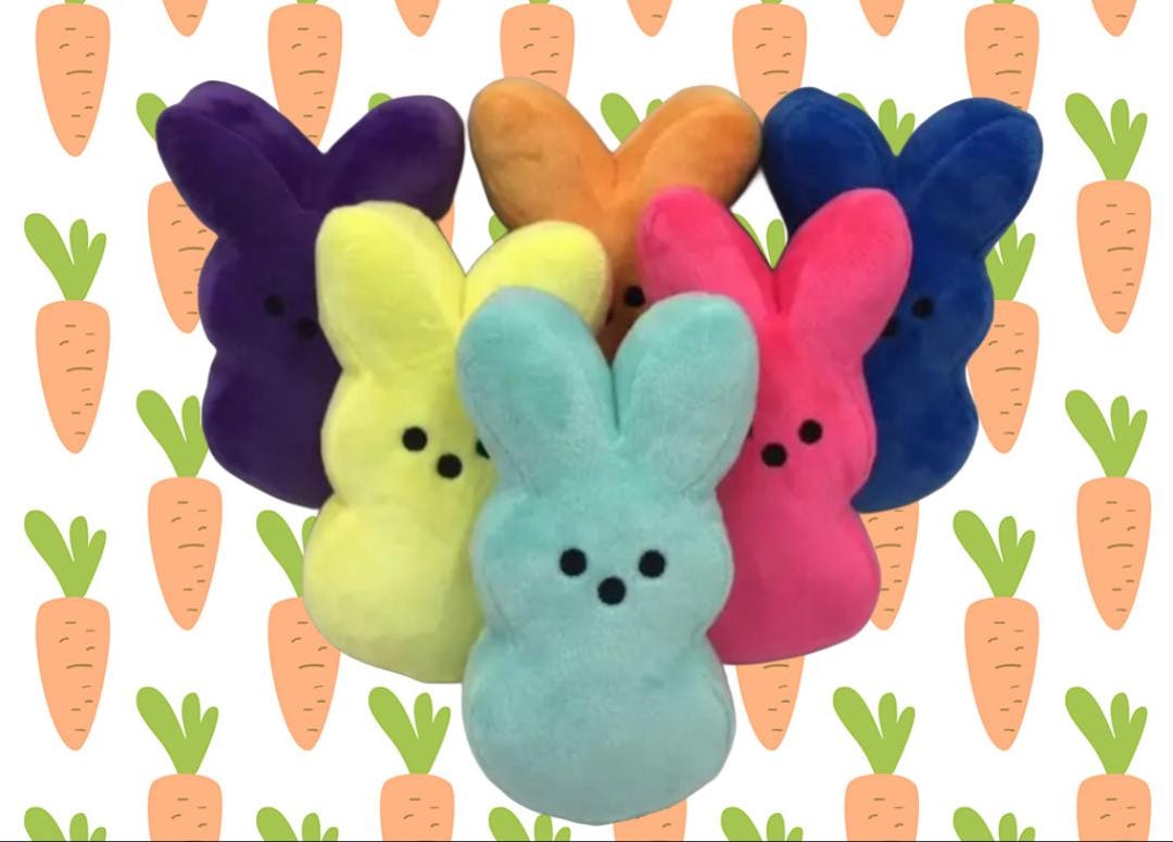 Plush Personalized Peeps- Pick Your Color- Easter Basket Stuffer - Etsy