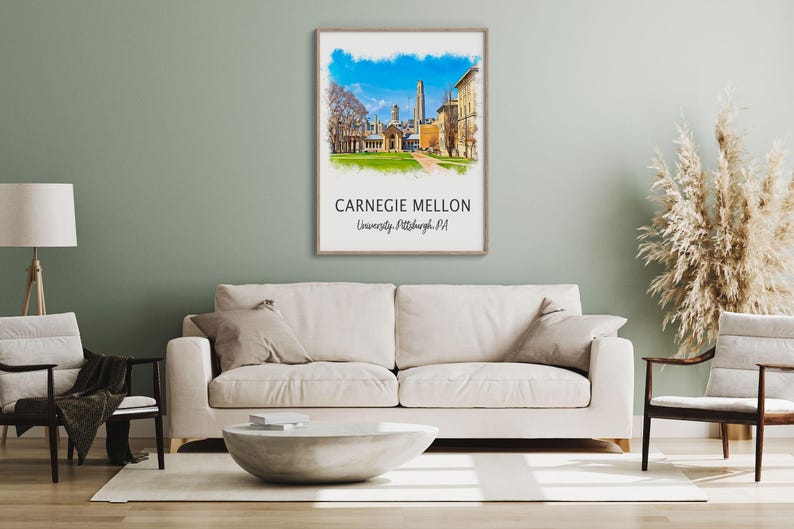 Carnegie Mellon Print, Graduation Wall Art, Home Decor, College Alumni ...