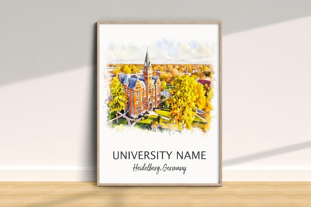 Heidelberg University Print, University Poster, Graduation Wall Art ...