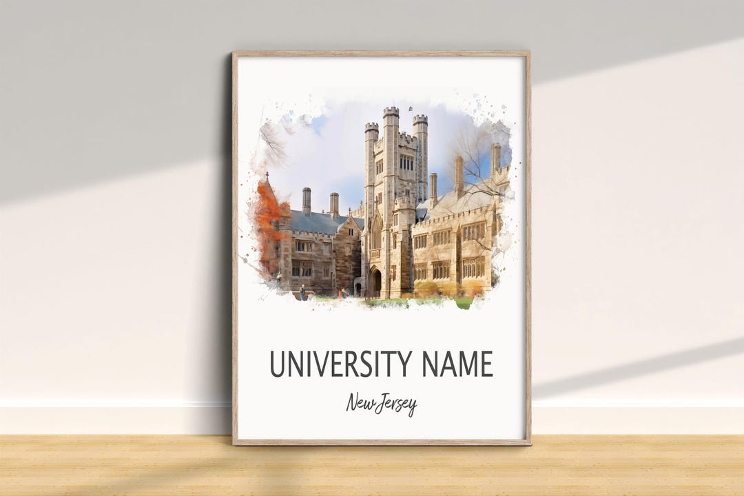 Princeton University Print, Graduation Wall Art, Home Decor, College ...