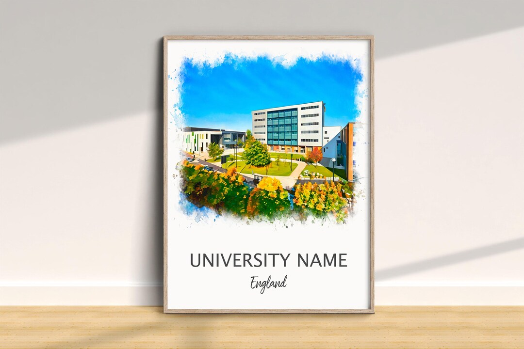 University of Sunderland Print, University Poster, Graduation Wall Art ...