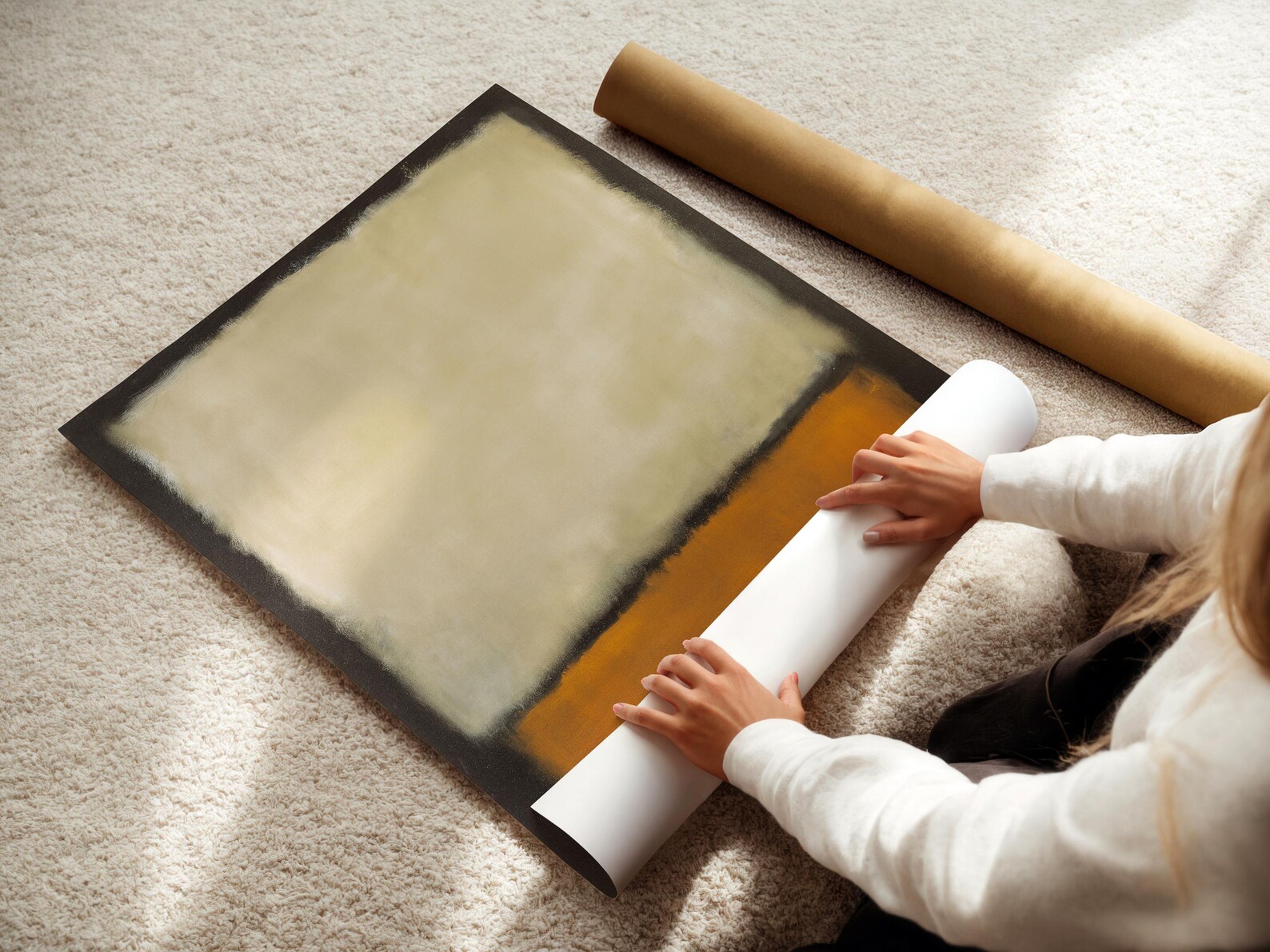 Mark Rothko Brown and Gray Wall Art, Vintage Poster, Rothko Print ...