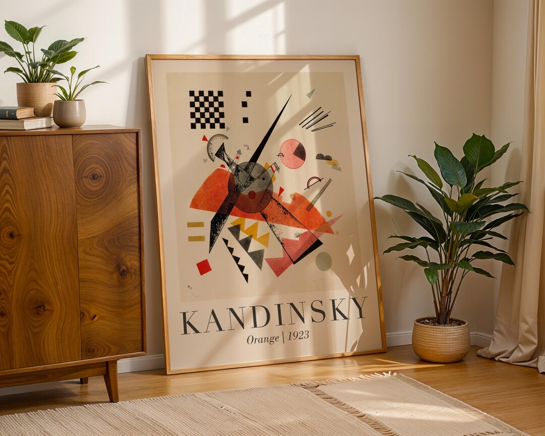 Wassily Kandinsky Orange Print, Kandinsky Poster, Kandinsky Wall Art ...
