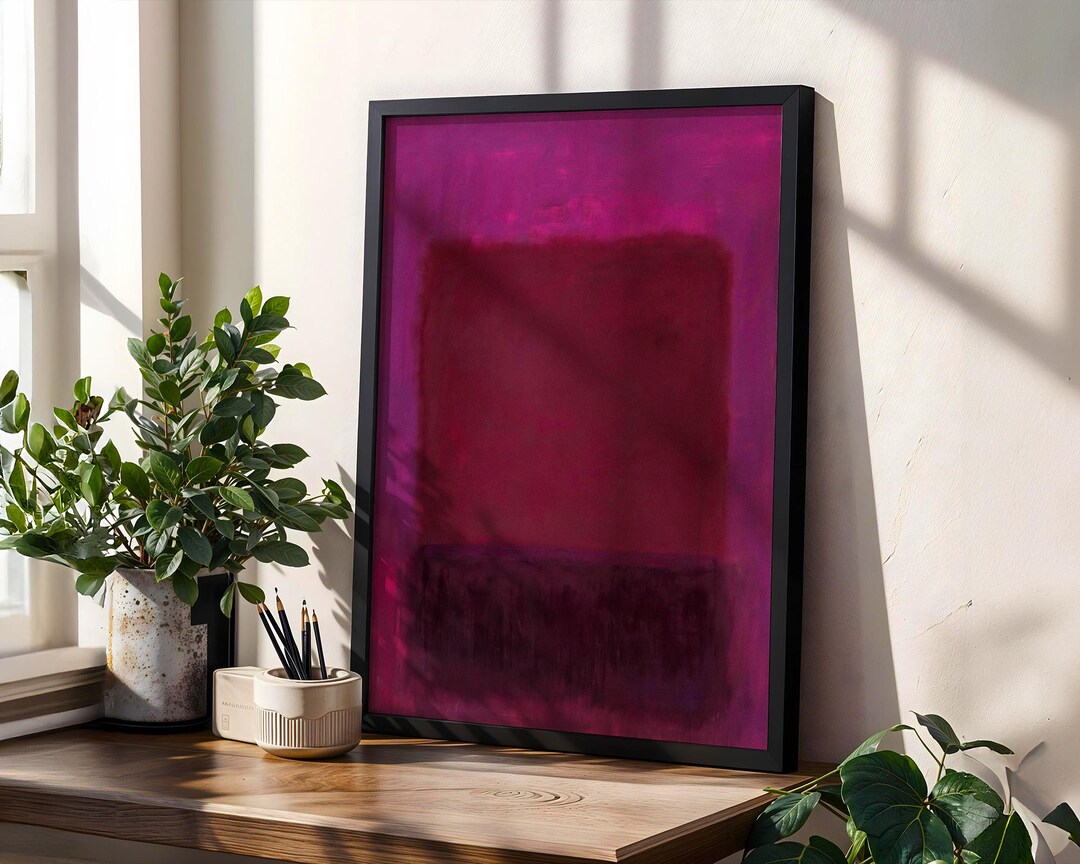 Mark Rothko Purple Poster, Vintage Wall Art, Rothko Print, Museum ...