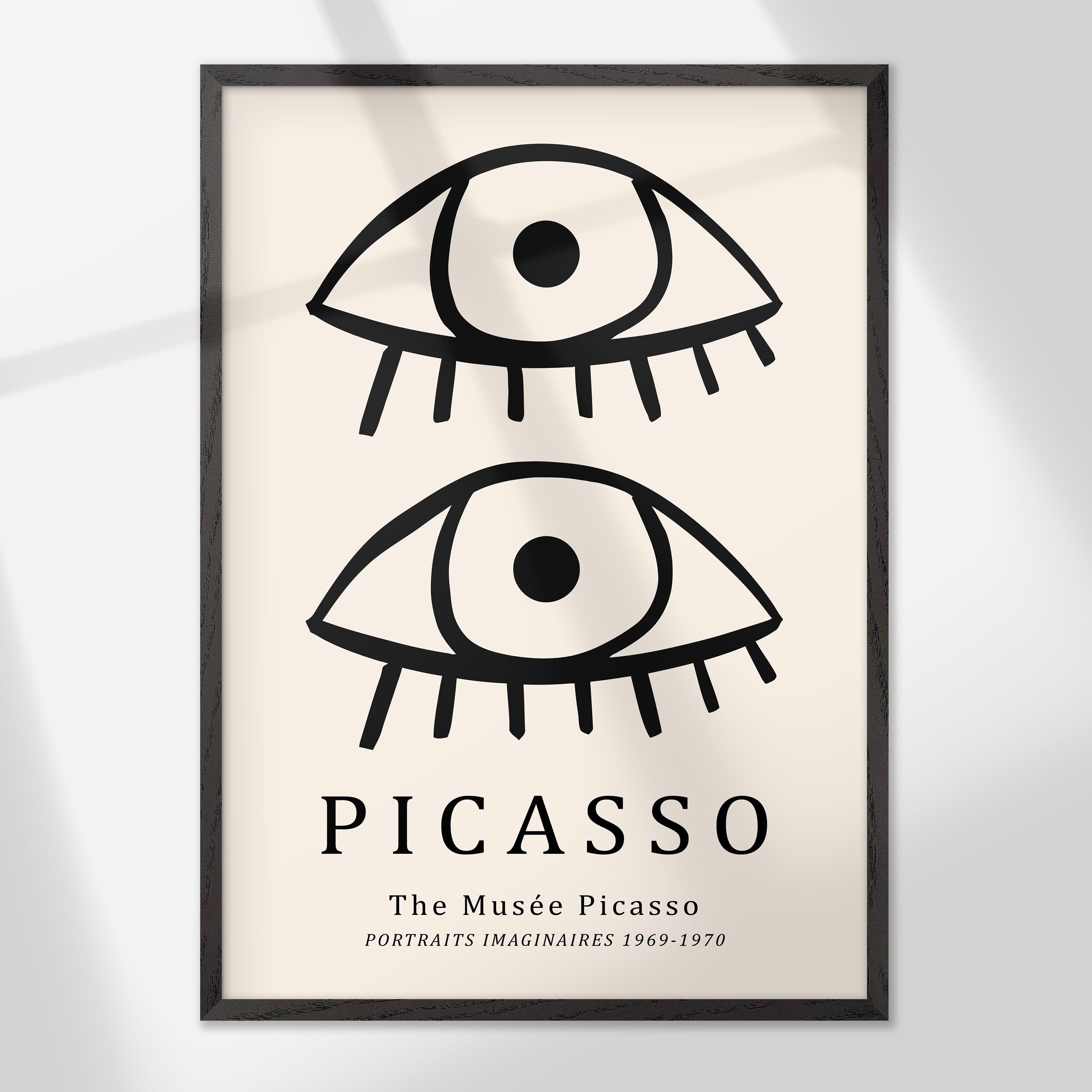 Pablo Picasso Abstract Eyes Print, Picasso Poster, Picasso Wall Art ...