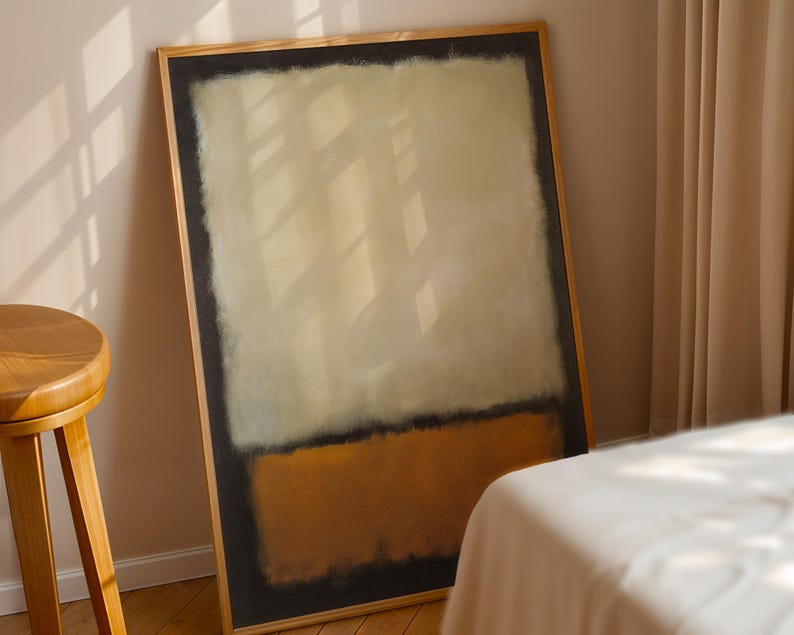 Mark Rothko Brown and Gray Wall Art, Vintage Poster, Rothko Print ...