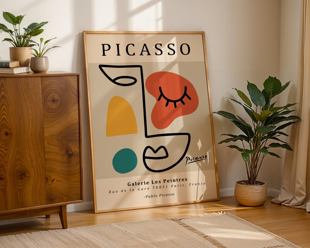 Colorful Pablo Picasso Print, Picasso Poster, Picasso Wall Art ...