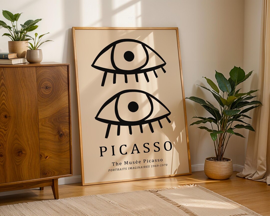 Pablo Picasso Abstract Eyes Print, Picasso Poster, Picasso Wall Art ...