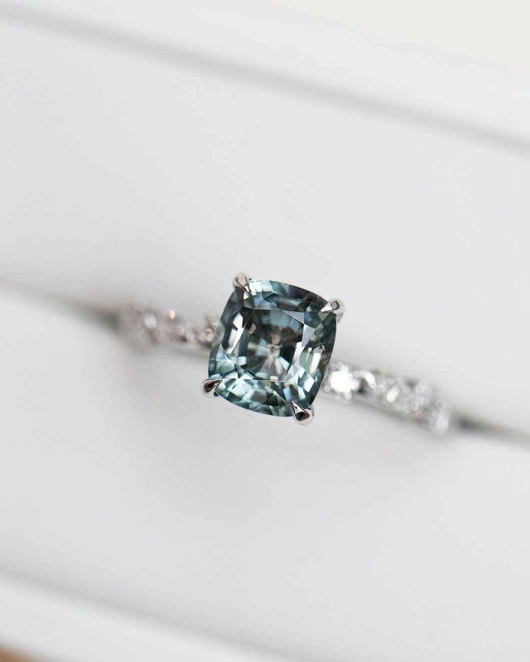 Beautiful Gray Spinel Ring 925 Sterling Silver Vintage Gray Spinel Ring ...