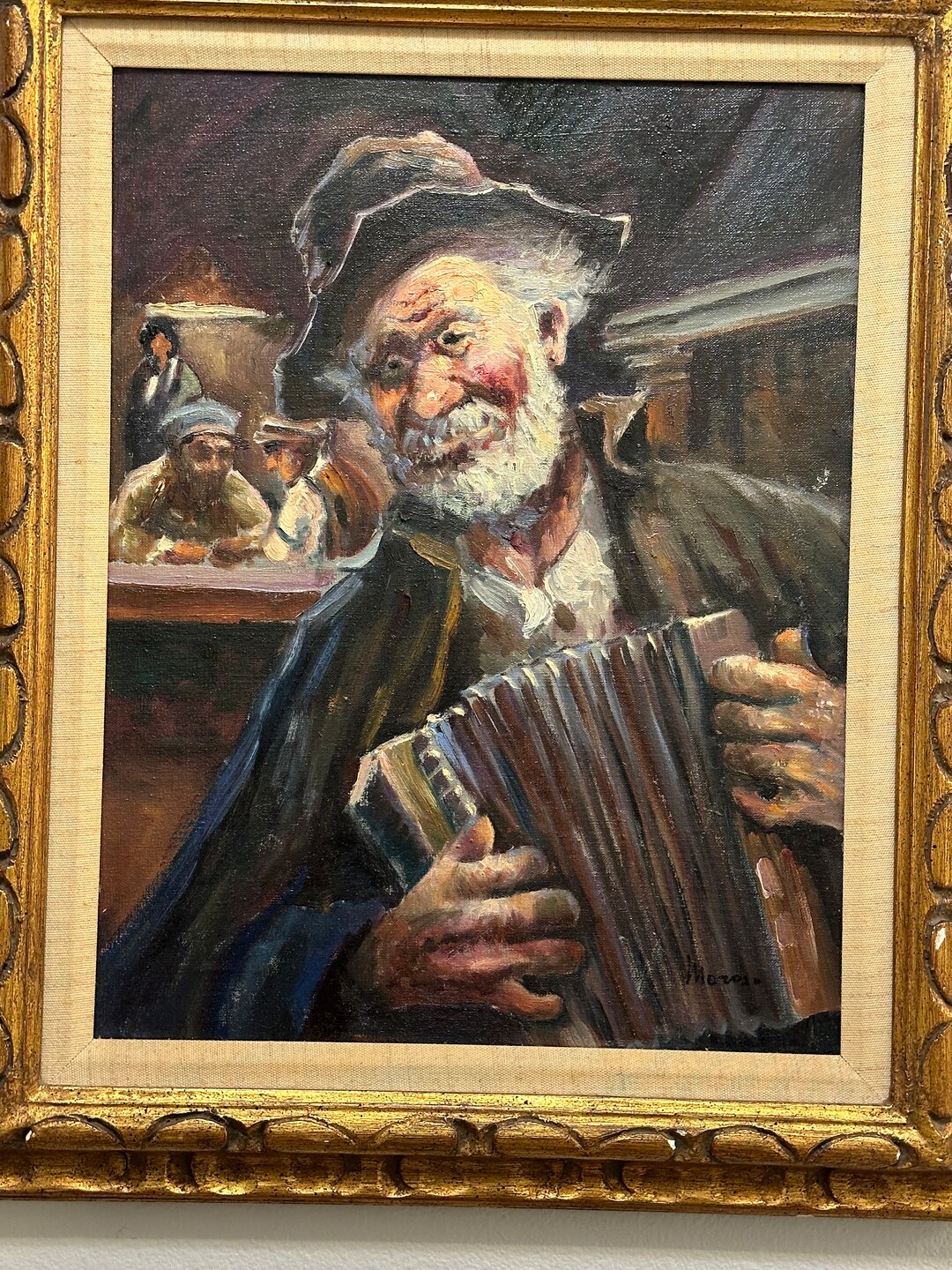 Vintage Oil Painting 3rd Quarter of the 20th Century. Elder Busker ...