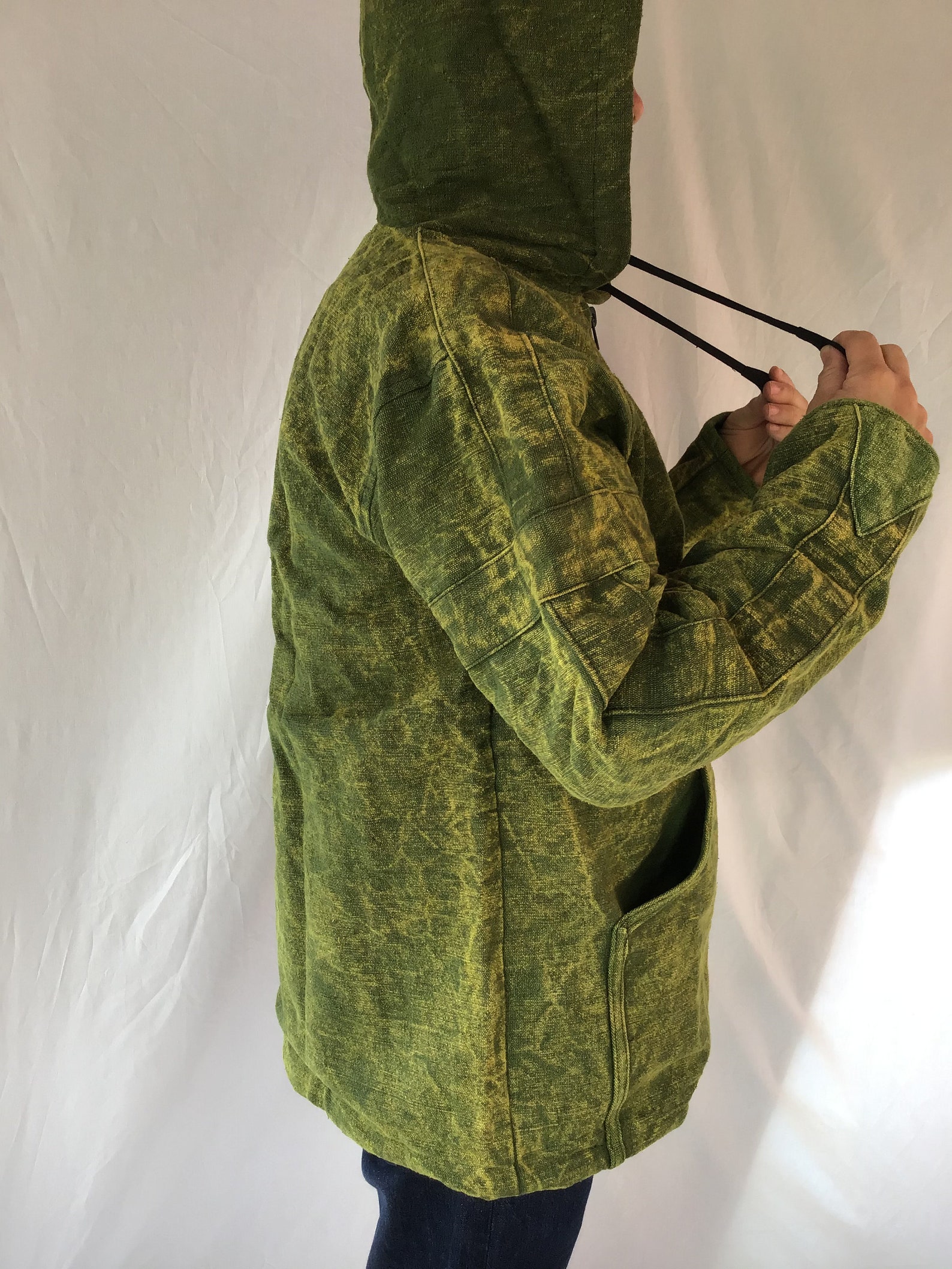 Fleece Lined smock Style heavy Cotton Hooded Street Wear - Etsy UK