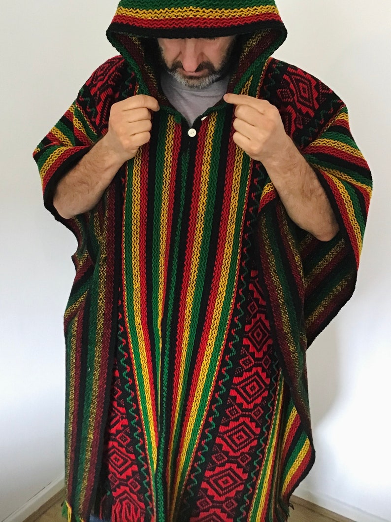 Rasta Striped SHEEP Wool mens unisex original south - Etsy